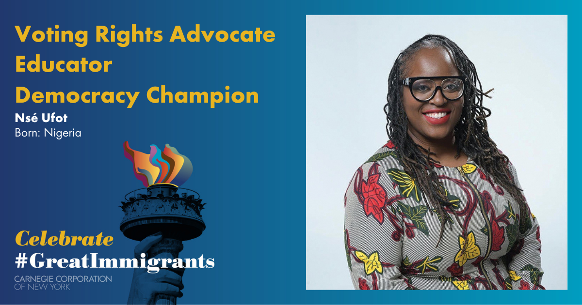 Nsé Ufot : Awards | Carnegie Corporation of New York