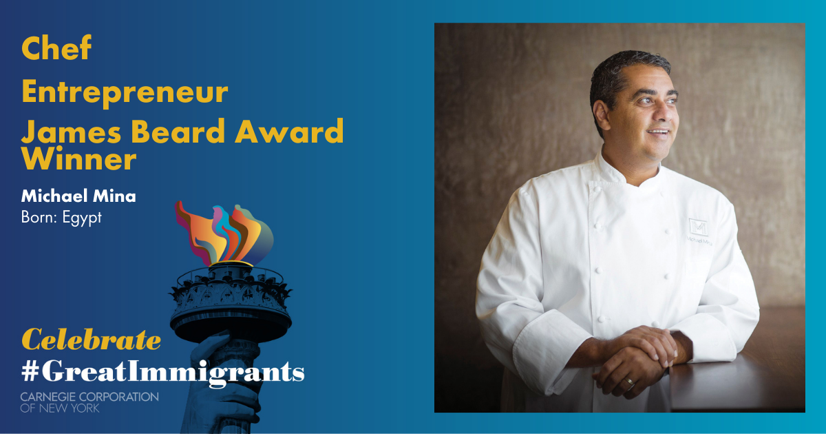 Michael Mina : Awards | Carnegie Corporation of New York