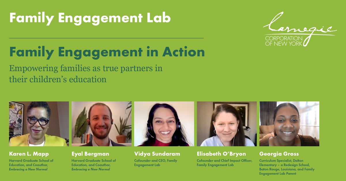 Family Engagement in Action: Family Engagement Lab | Family & Community ...