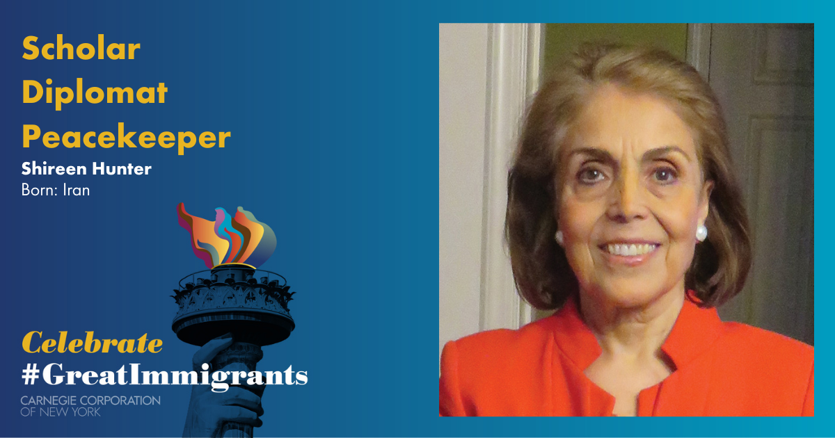 Shireen Hunter : Awards | Carnegie Corporation of New York