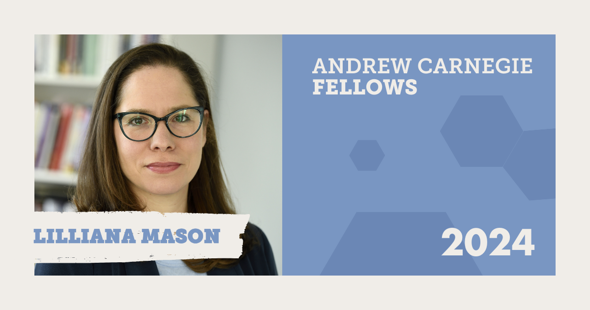 Lilliana Mason : Awards | Carnegie Corporation of New York