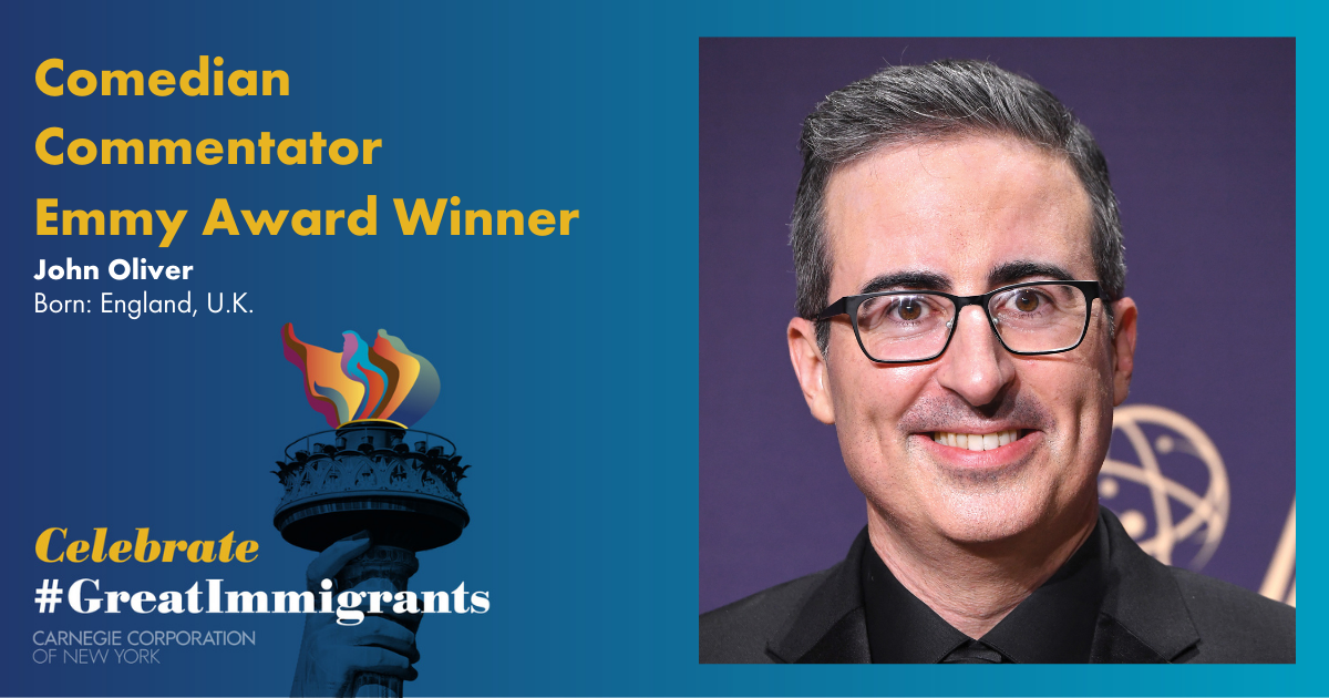 John Oliver : Awards | Carnegie Corporation of New York