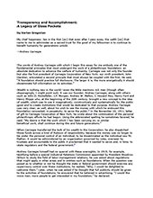 Transparency and Accomplishment: A Legacy of Glass Pockets ...