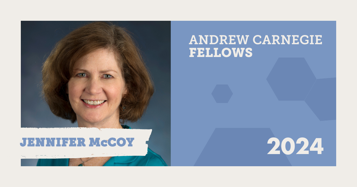 Jennifer McCoy : Awards | Carnegie Corporation of New York