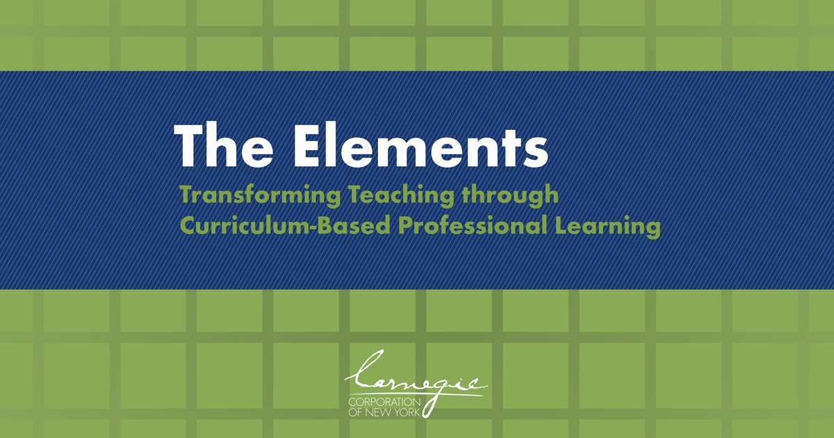 The Elements: Transforming Teaching through Curriculum-Based ...
