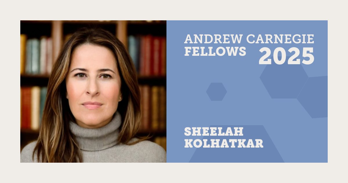 Sheelah Kolhatkar : Awards | Carnegie Corporation of New York